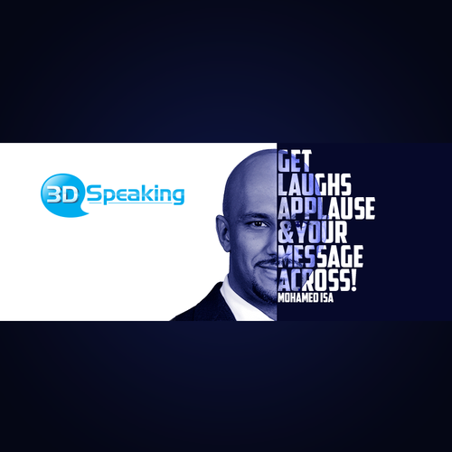 3D Speaking Facebook Cover | Facebook cover contest