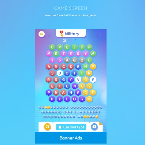 Design an attractive word game: Lexophile - Word Puzzles | App design ...