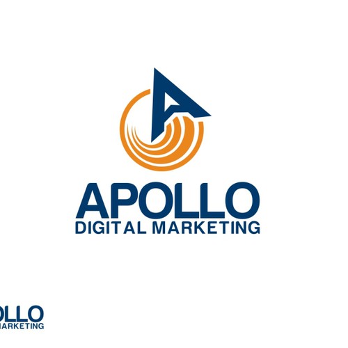 Create an abstract or space themed logo for Apollo Digital Marketing ...