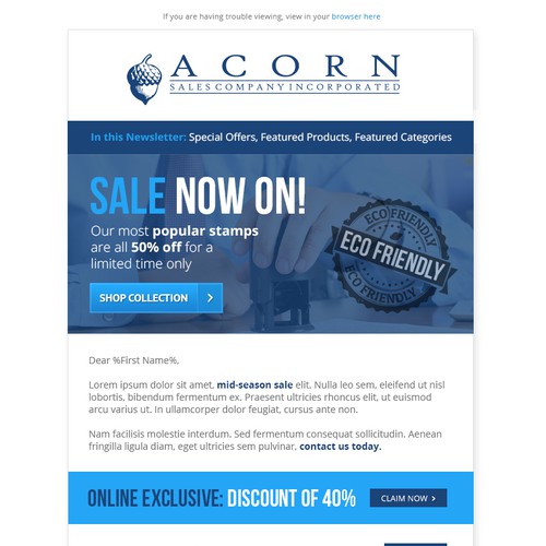 Designs | Create a Email Newsletter Template for Monthly Mailings ...