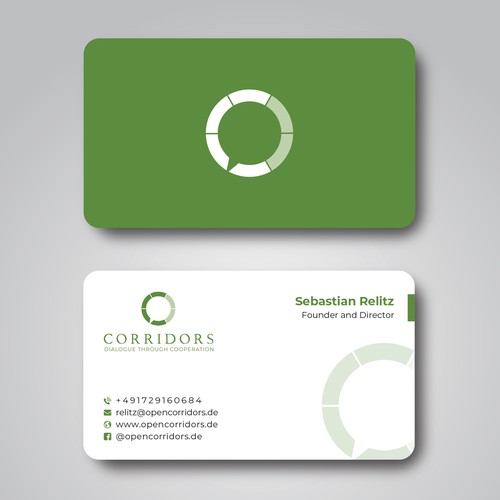 Modern business card for NGO; Logos available | Business card contest