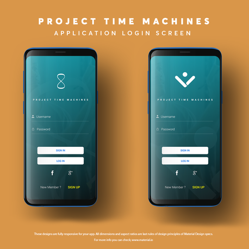 Design an Icon and Login Screen for a new Productivity Timer App ...