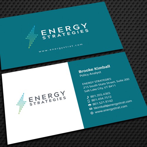 Create a Professional Business Card for Energy Strategies | Business ...