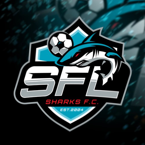 Sharks Soccer Logo