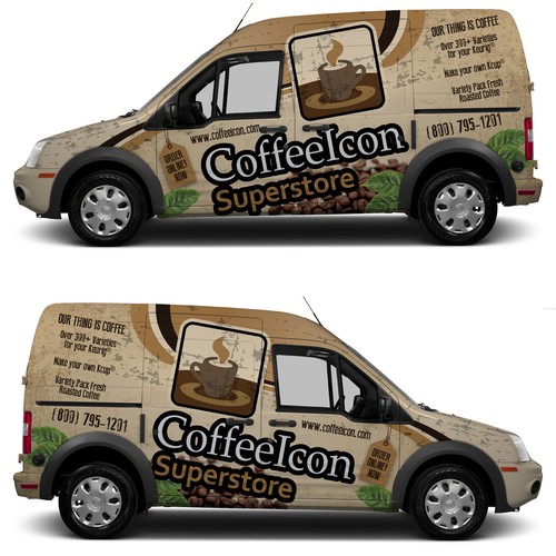 Create a Great Looking Vehicle Wrap Design for CoffeeIcon Supestore ...