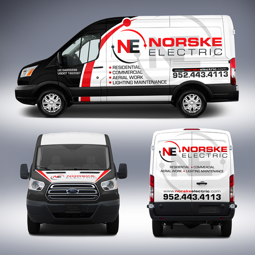 Designs | Van Wrap for Electrical Company - Logos and Specs attached ...