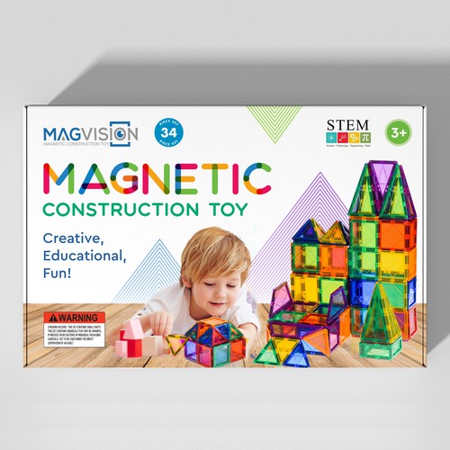 Designs | Vibrant packaging design for high end magnetic construction ...
