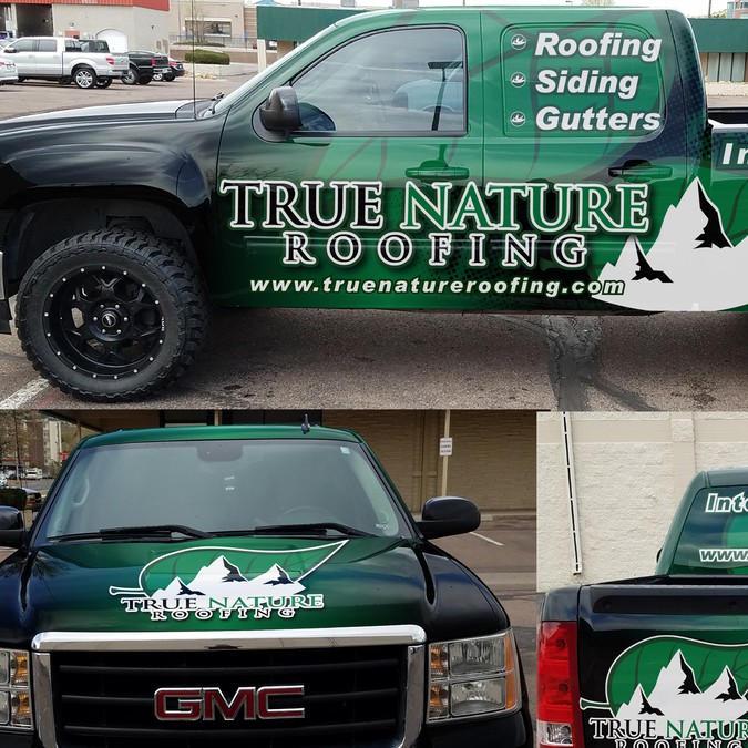 Create Captivating Vehicle Wrap for Roofing Truck | Car, truck or van ...