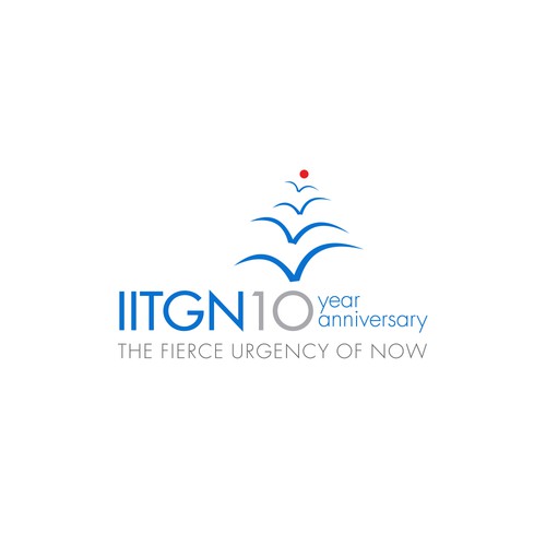 IITGN 10 year anniversary logo | Logo design contest