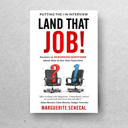Designs | Bold, clean cover for book about acing an interview & landing ...