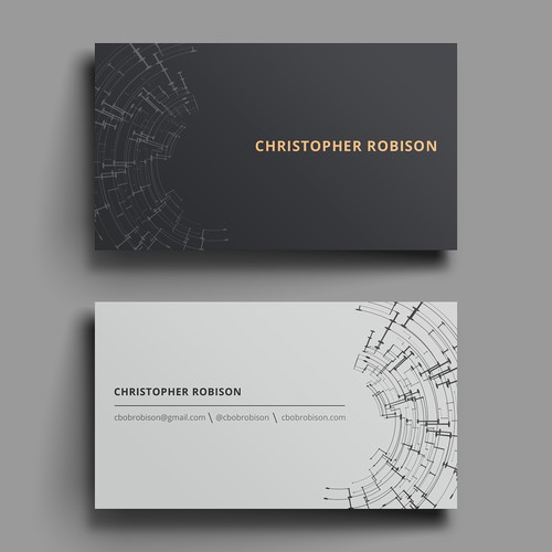 Design a personal business card for a blockchain professional ...