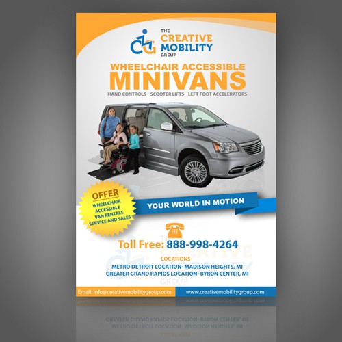 Create an advertisement for a wheelchair accessible minivan! | Postcard ...