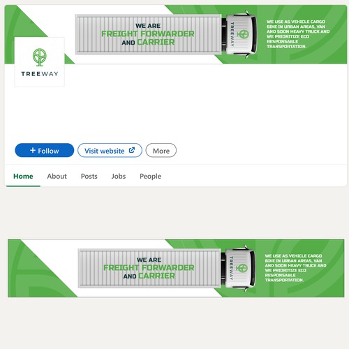 Designs | Linkedin Background theme Transportation compagny | Social ...