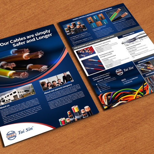 Create a professional brochure for cable manufacturer | Brochure contest