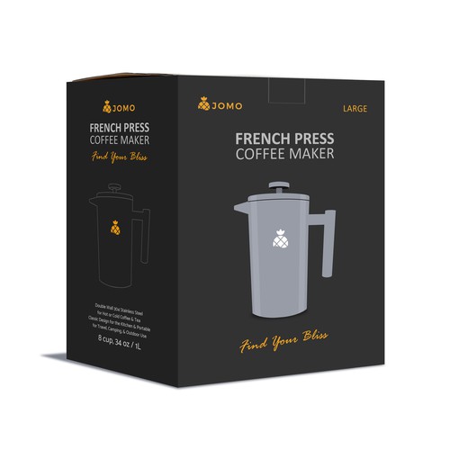 High End French Press Package Design | Product packaging contest