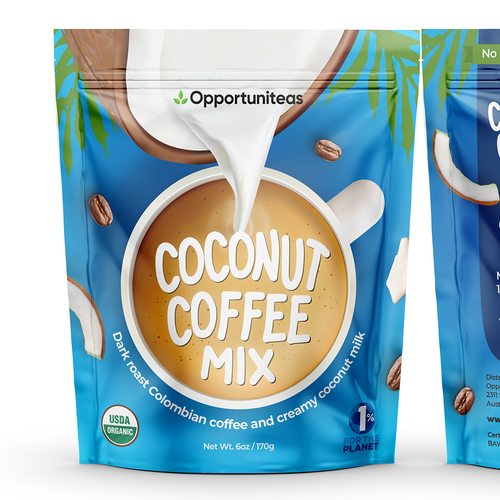 Designs | Design organic coconut coffee mix packaging | Product ...
