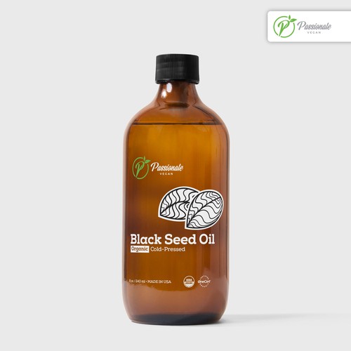 Label design for "Organic Black Seed Oil" | Product label contest