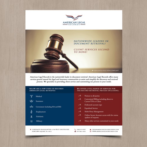 GUARANTEED!!!! Design Eye Catching One Page Flyer for our New Document ...