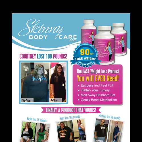 ONE PAGE PRINT AD FOR WEIGHT LOSS PRODUCT - NEW | Postcard, flyer or ...