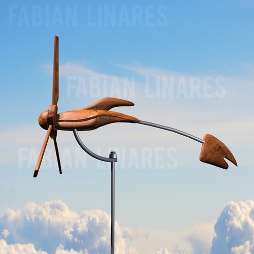 Create a Wooden wind turbine | 3D contest