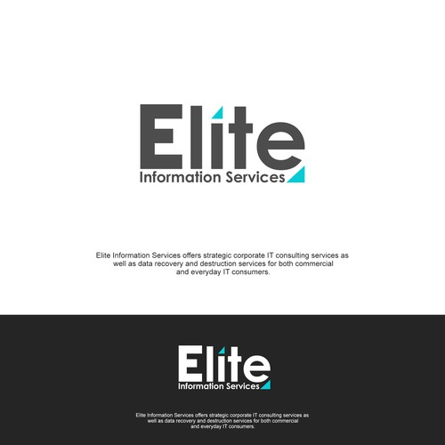 Design a modern logo and business card for Elite Information Services ...