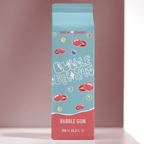 Ontwerpen | FUN Colorful Bubble Bath Milk Carton Design for Mass ...