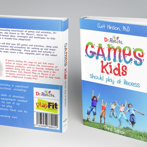 Design a fun, colorful book cover for Games Kids Should Play at Recess ...