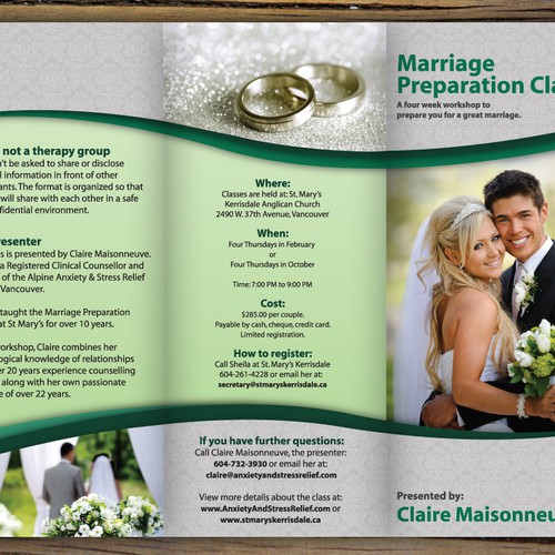 Designs | Brochure design for a Marriage Preparation Class | Brochure ...