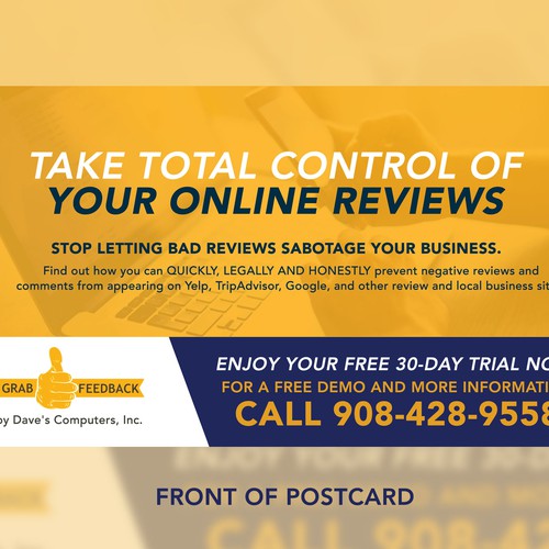 Create Postcard for Review Management Service | Postcard, flyer or ...