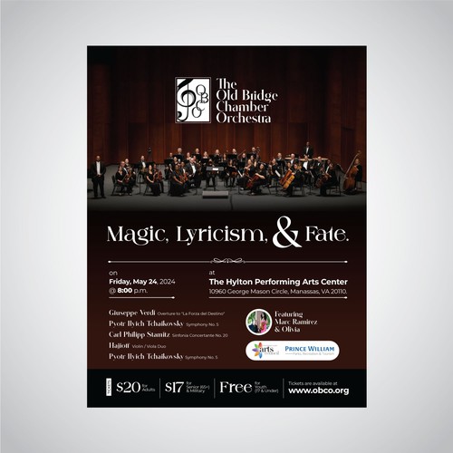 Designs | Orchestra concert flyer for community ensemble | Postcard ...