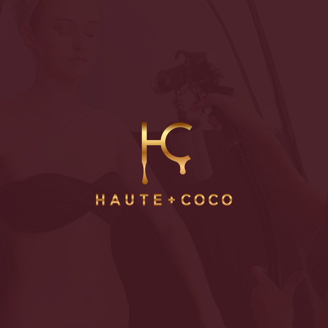 Create a liquid/color fading logo for high-end HAUTE + COCO Airbrush ...