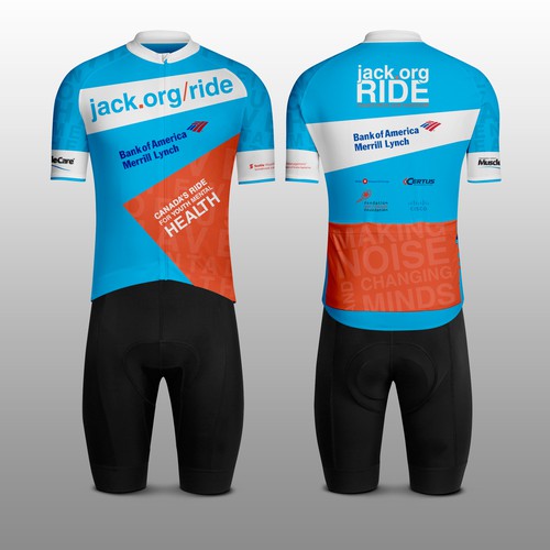 Design Cycling Jerseys for over 900 riders at the 2017 Jack Ride ...