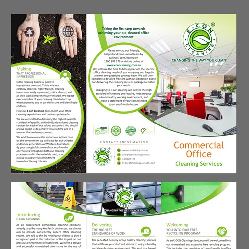 Eco-friendly Office Cleaning $$$ | Brochure contest