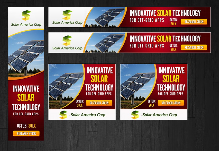 Solar America Corp needs a new banner ad | Banner ad contest