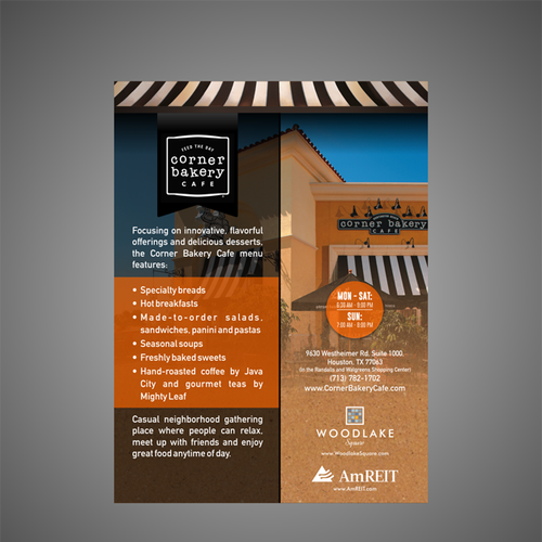 Create an ad for Corner Bakery Cafe | Postcard, flyer or print contest