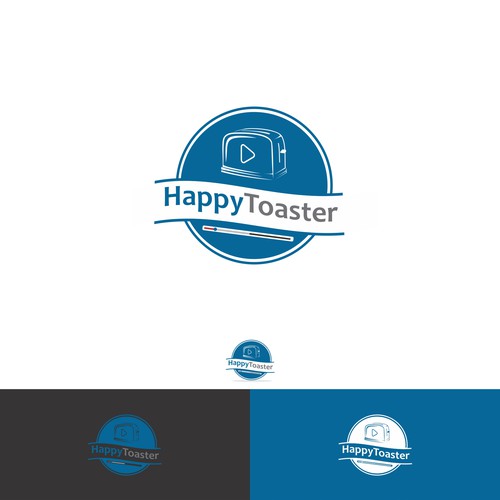 Create a logo for Happy Toaster that invites viewers to watch | Logo ...
