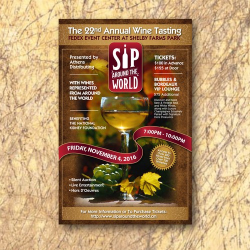 Wine Tasting Event Poster | Poster contest
