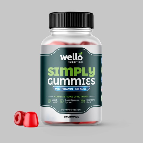 Designs | Multi vitamin gummies label design | Product label contest
