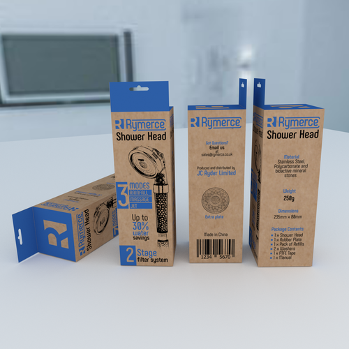 Shower Head Box Design | Product packaging contest