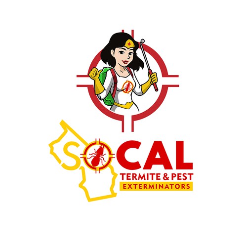 Designs | Termite and pest control super woman | Logo design contest