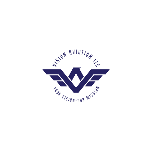 Vintage Aviation Logo for Vision Aviation LLC | Logo design contest