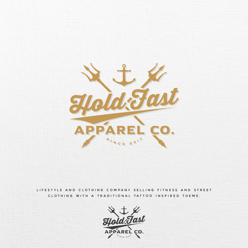Create the logo for Hold Fast Apparel Co. | Logo design contest