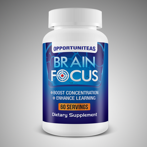 Create product label for Brain Focus supplement | Product label contest