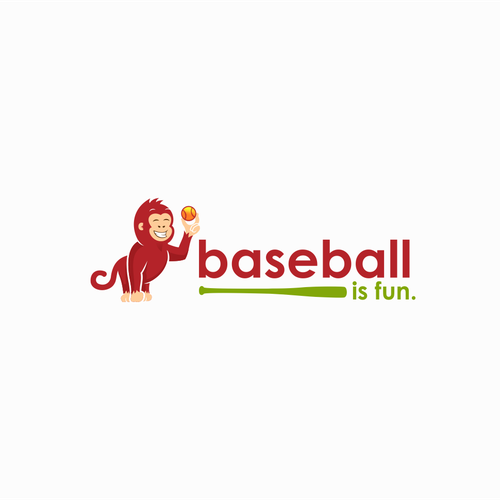 Create a baseball-themed logo for Baseball Is Fun. | Logo design contest