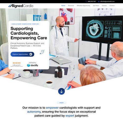 Designs | Website redesign for cardiology practice trying to attract ...