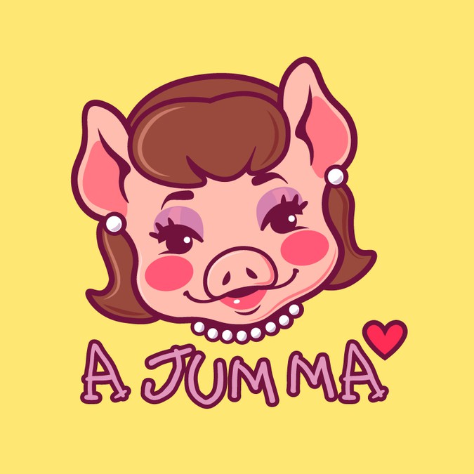 Modern mommy pig logo design | Logo design contest