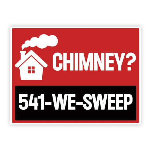 Designs | Bold, High-Contrast Bandit Sign for Chimney Sweep Service ...