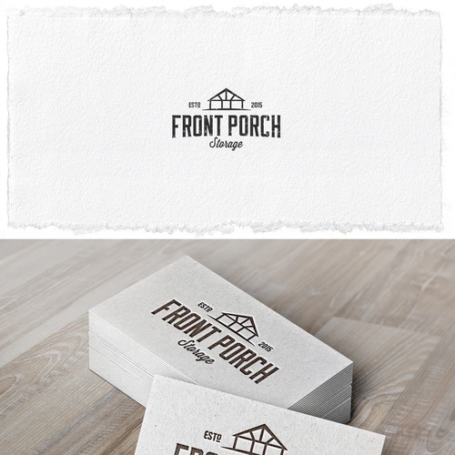 Create a simple vintage front porch illustration for Front Porch ...