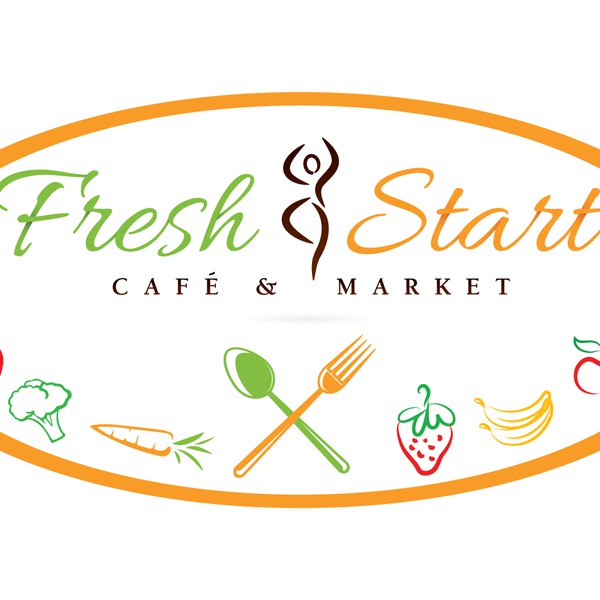 Menu logo for fresh start cafe & market - use attached logo/jpg | Logo ...