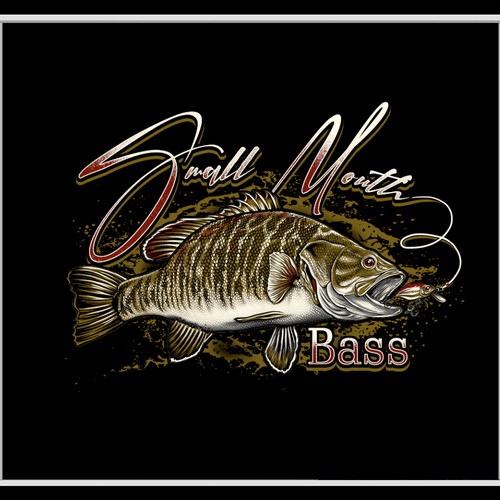 Designs | Small Mouth Bass Badge - Graphic Tee | T-shirt contest